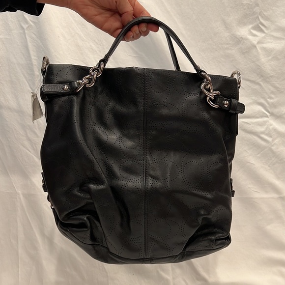 Coach | Bags | Coach Perf Lth Brooke Black Bag | Poshmark